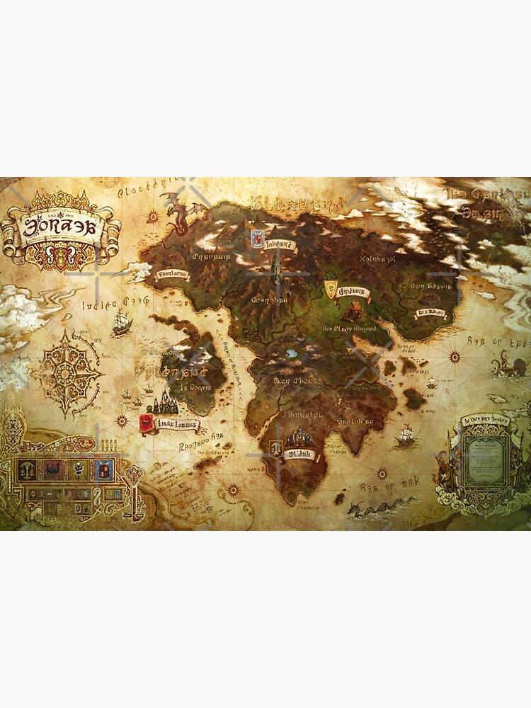 "Eorzea FFXIV Map" Poster for Sale by ChadsHouse | Redbubble