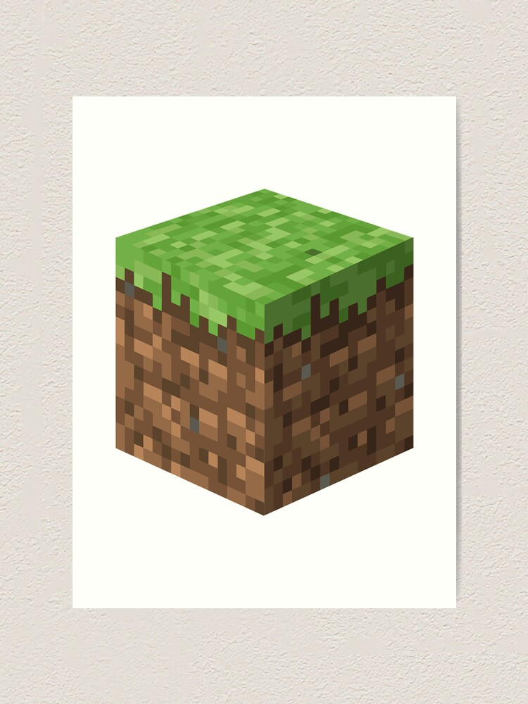 "Minecraft Grass Block Logo" Art Print for Sale by BreadBoys | Redbubble