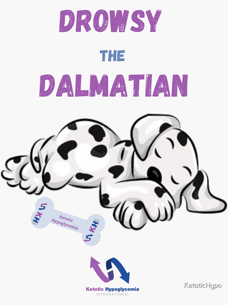 "Drowsy the Dalmatian" Sticker for Sale by KetoticHypo | Redbubble