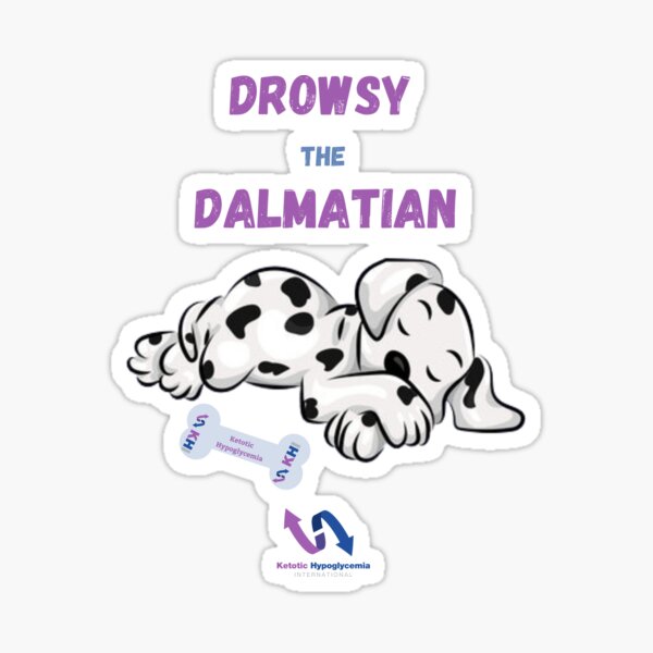 "Drowsy the Dalmatian" Sticker for Sale by KetoticHypo | Redbubble