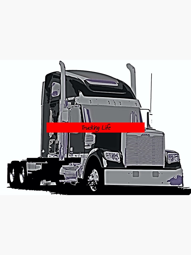 "Trucking Life" Sticker for Sale by Uros-Zivanovic | Redbubble