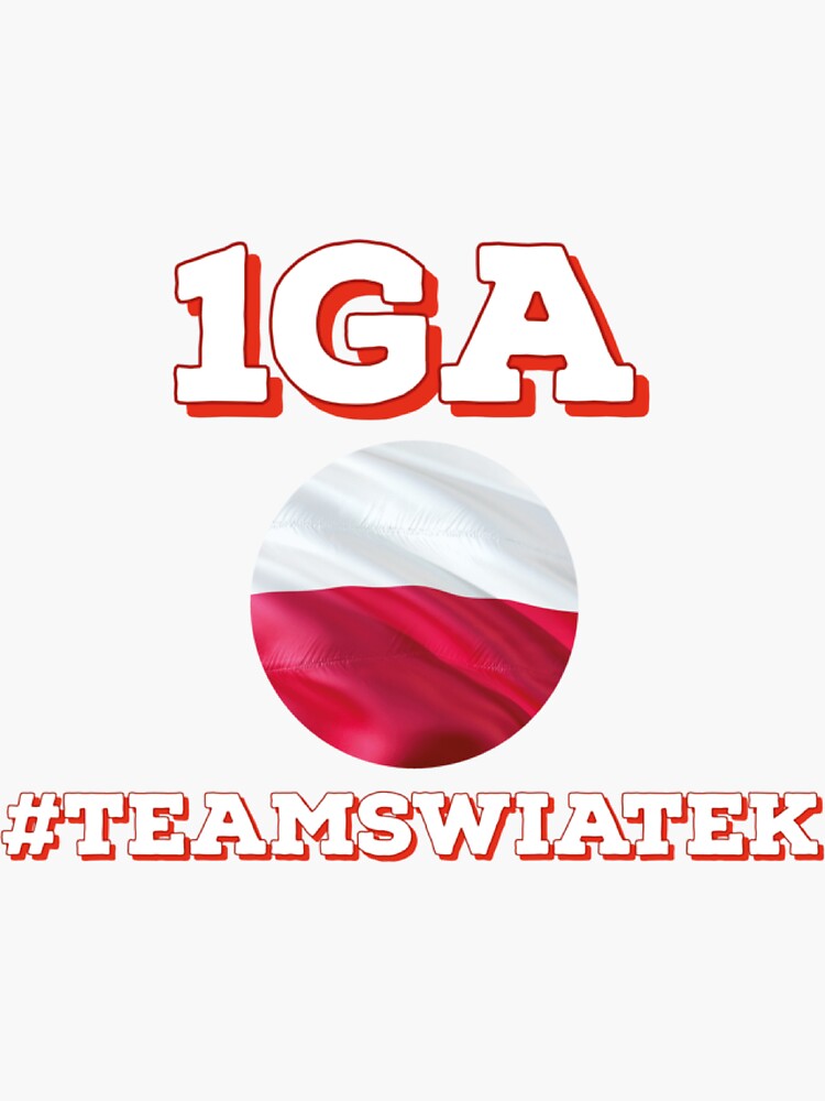 Sticker « Iga Swiatek Iga Swiatek Iga Swiatek Iga Swiatek Iga Swiatek ...