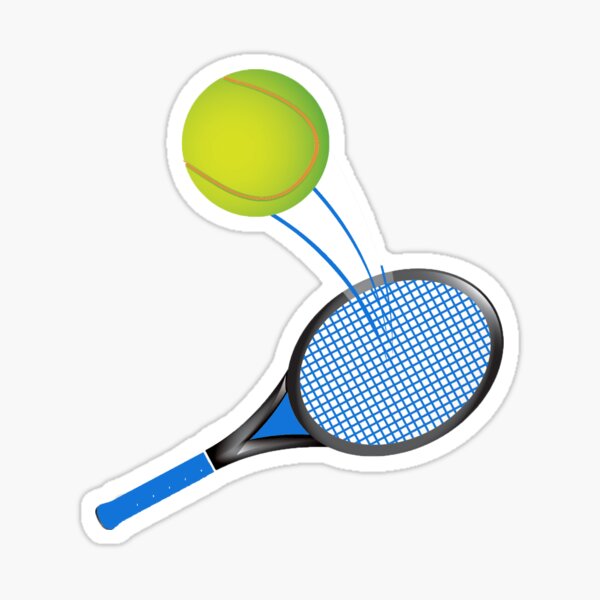 "tennis " Sticker for Sale by bakerelassioui | Redbubble