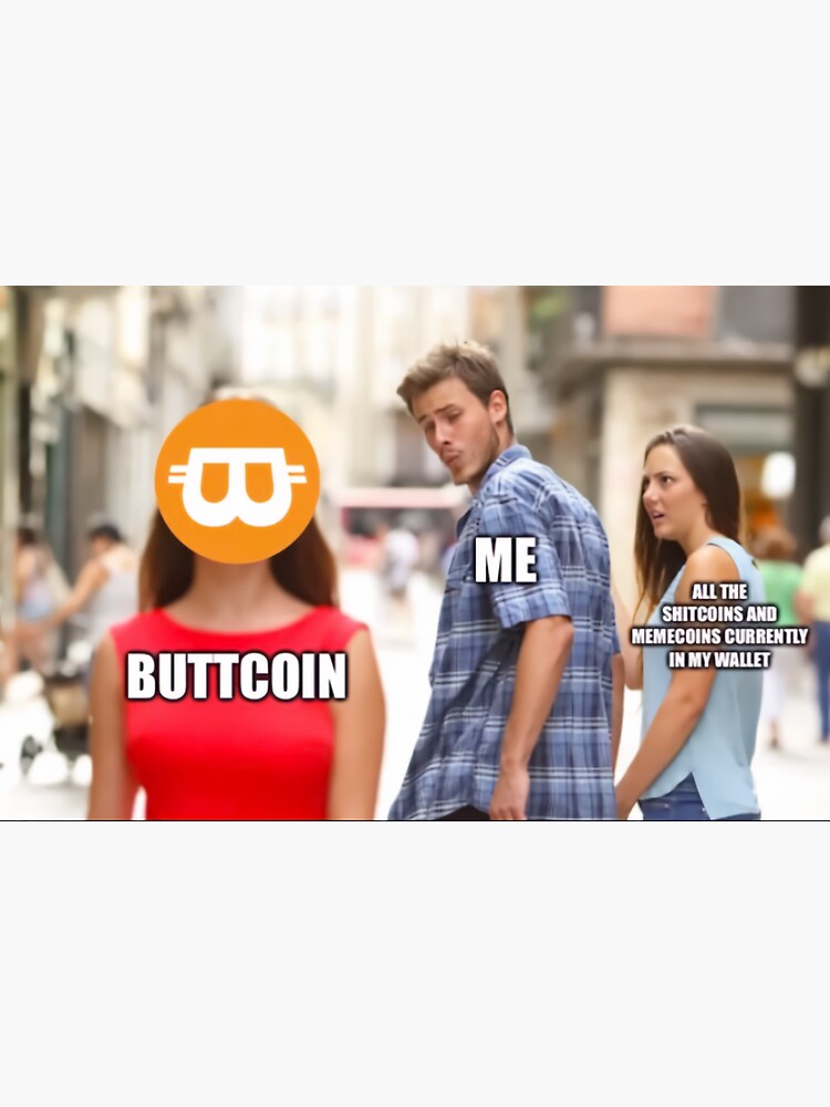 "buttcoin" Sticker for Sale by XNIO | Redbubble