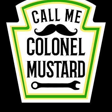 "Colonel Mustard Costume" Sticker for Sale by weirdrelatives | Redbubble