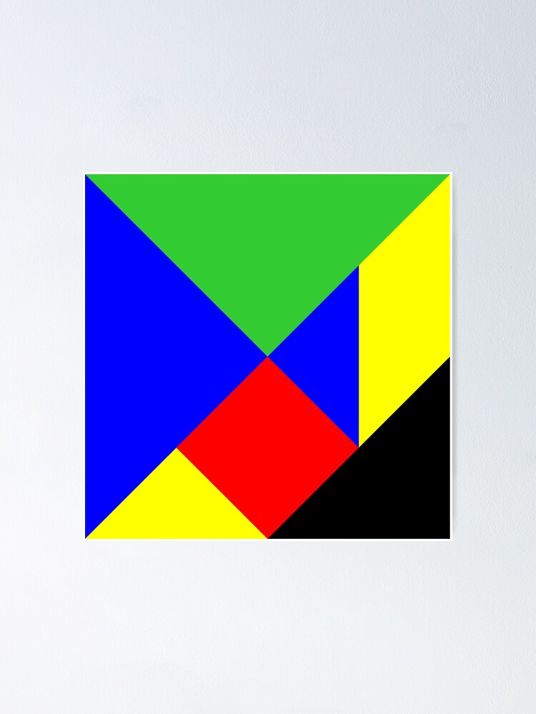"Tangram " Poster by elfina | Redbubble