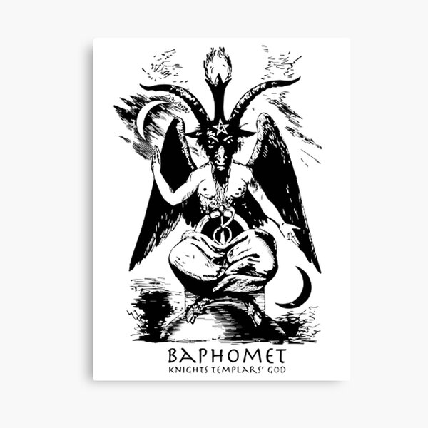 "Baphomet - Knights Templar God" Canvas Print for Sale by IlluminNation ...