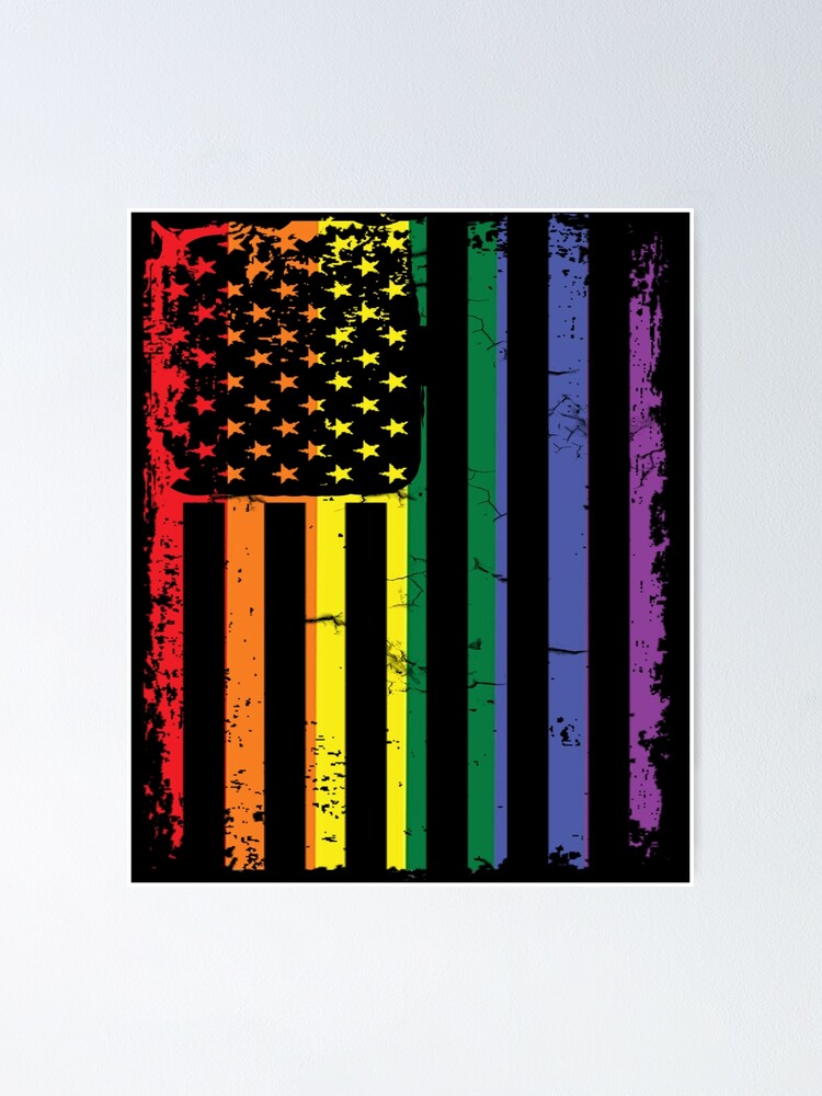 "pride flag gay" Poster for Sale by EdgarStudio | Redbubble