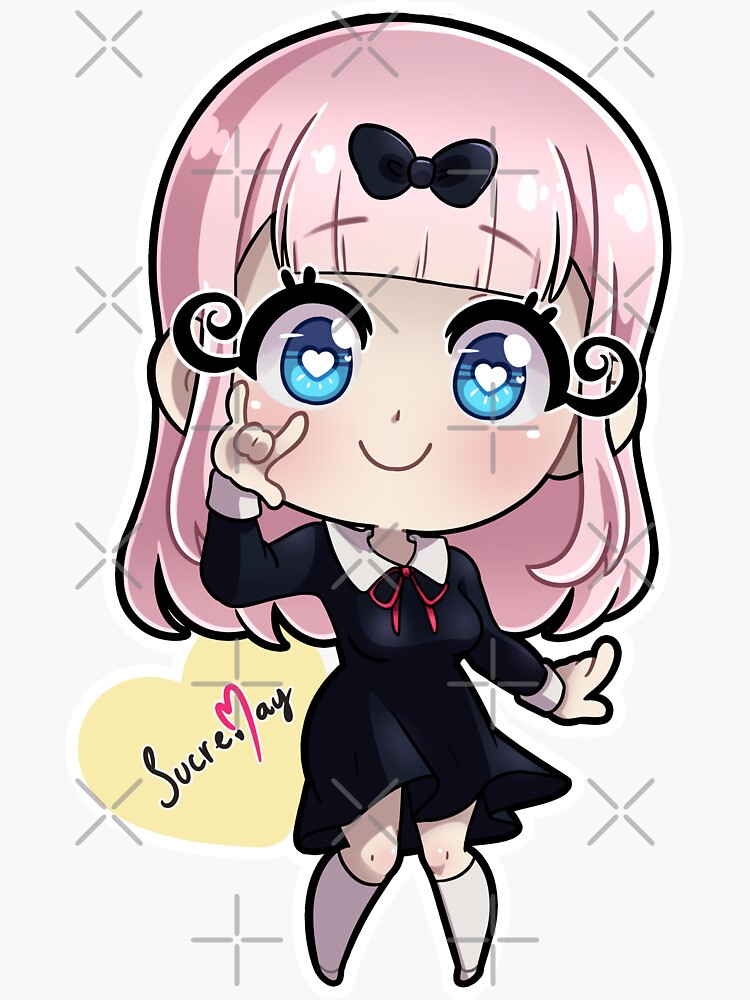 Pegatina «Chibi Chika Fujiwara» de MayLet | Redbubble