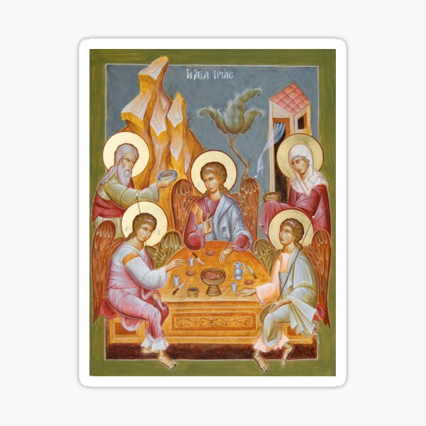 "The Holy Trinity" Sticker for Sale by ikonographics | Redbubble