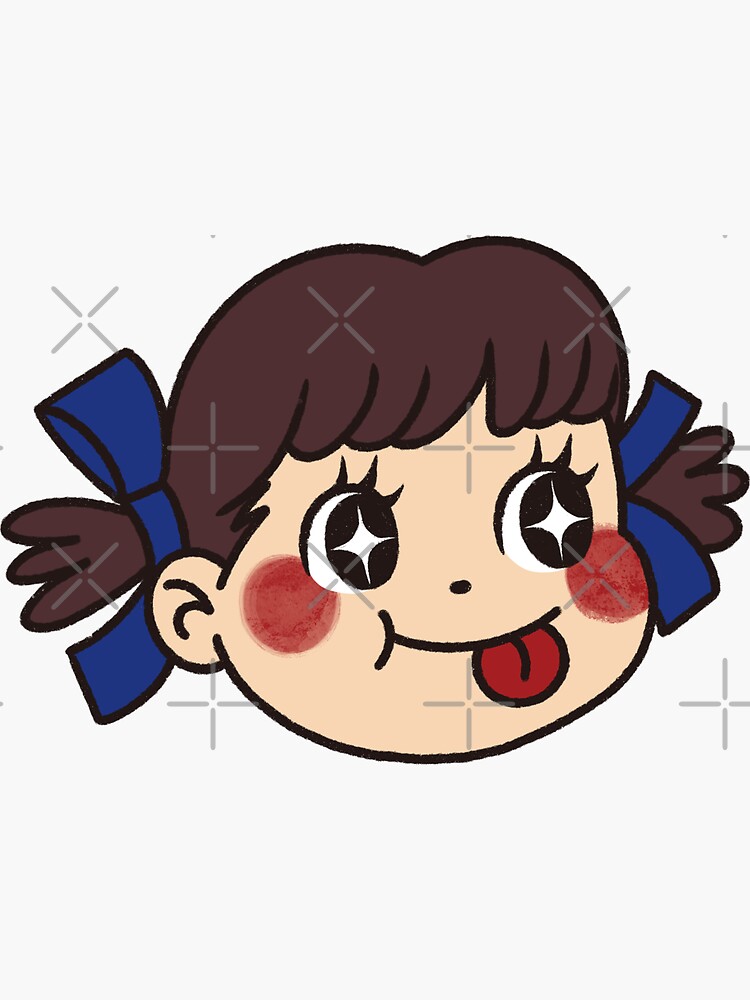 "peko milky girl" Sticker by crisbubastis | Redbubble