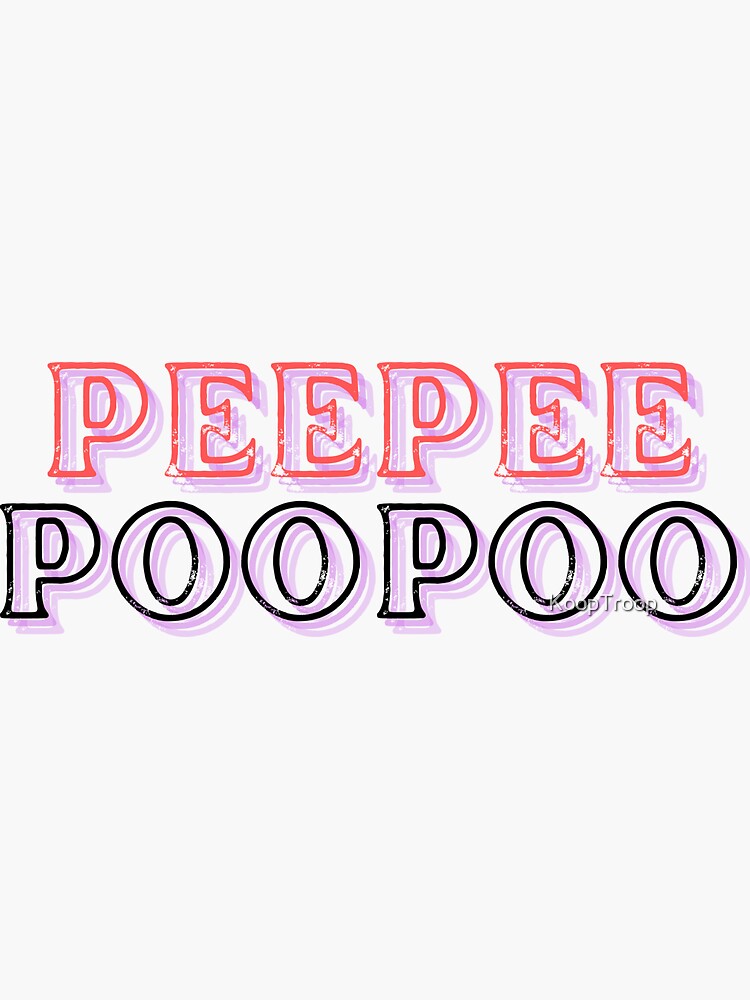 "Peepeepoopoo with colourful effect" Sticker for Sale by KoopTroop ...