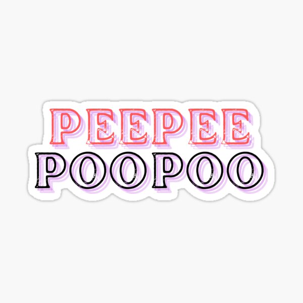 "Peepeepoopoo with colourful effect" Sticker for Sale by KoopTroop ...
