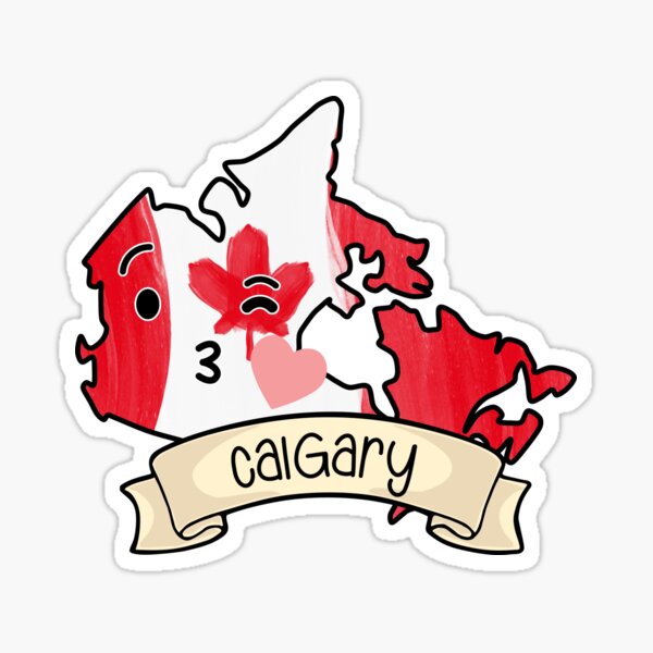 "Calgary" Sticker for Sale by WordsMaps | Redbubble