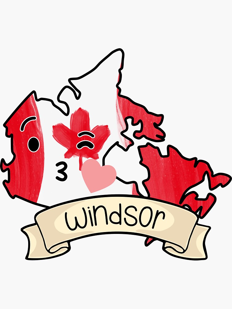 "Windsor" Sticker for Sale by WordsMaps | Redbubble