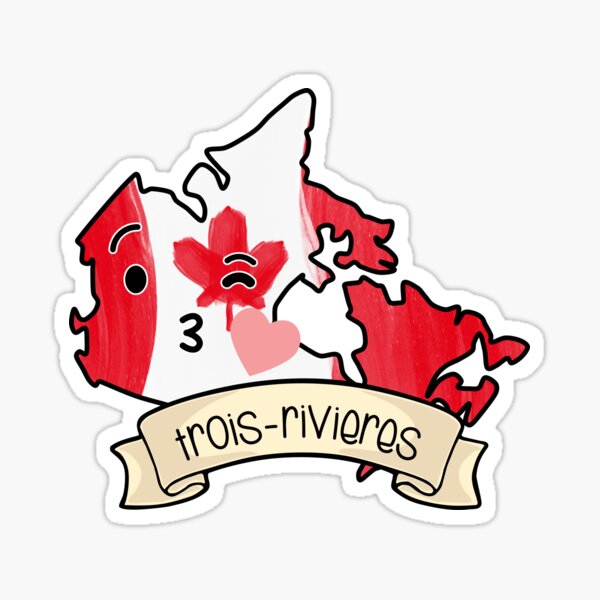 "Trois-Rivieres" Sticker for Sale by WordsMaps | Redbubble