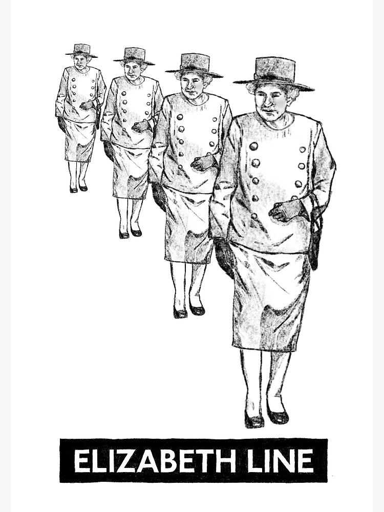 "The elizabeth line queen tfl " Poster for Sale by Spicysadnessgal ...