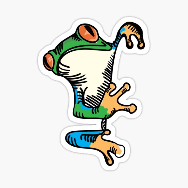 "Frog Costume Frog Animal Funny Frog" Sticker for Sale by galaxyforart ...