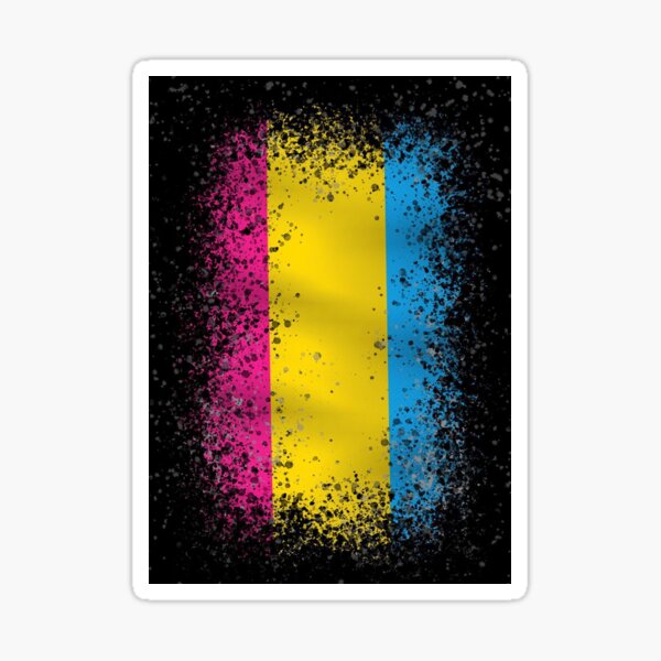 "Pan Flag " Sticker for Sale by albiebriggs98 | Redbubble