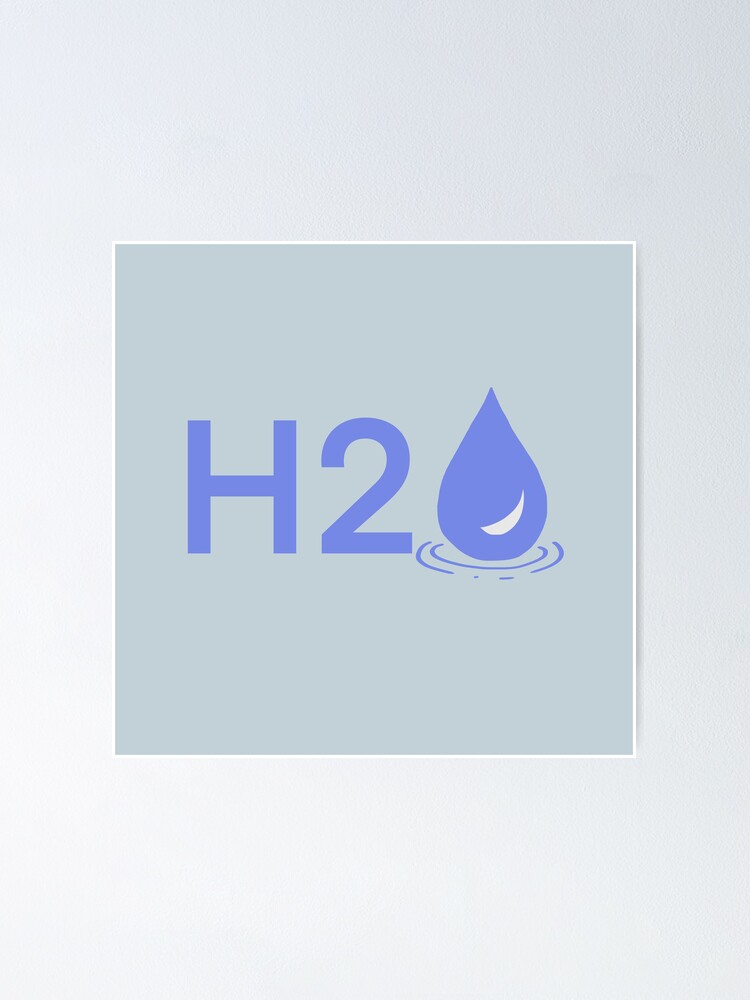 "H2O Drip in Blue " Poster for Sale by SpaceQueenKee | Redbubble
