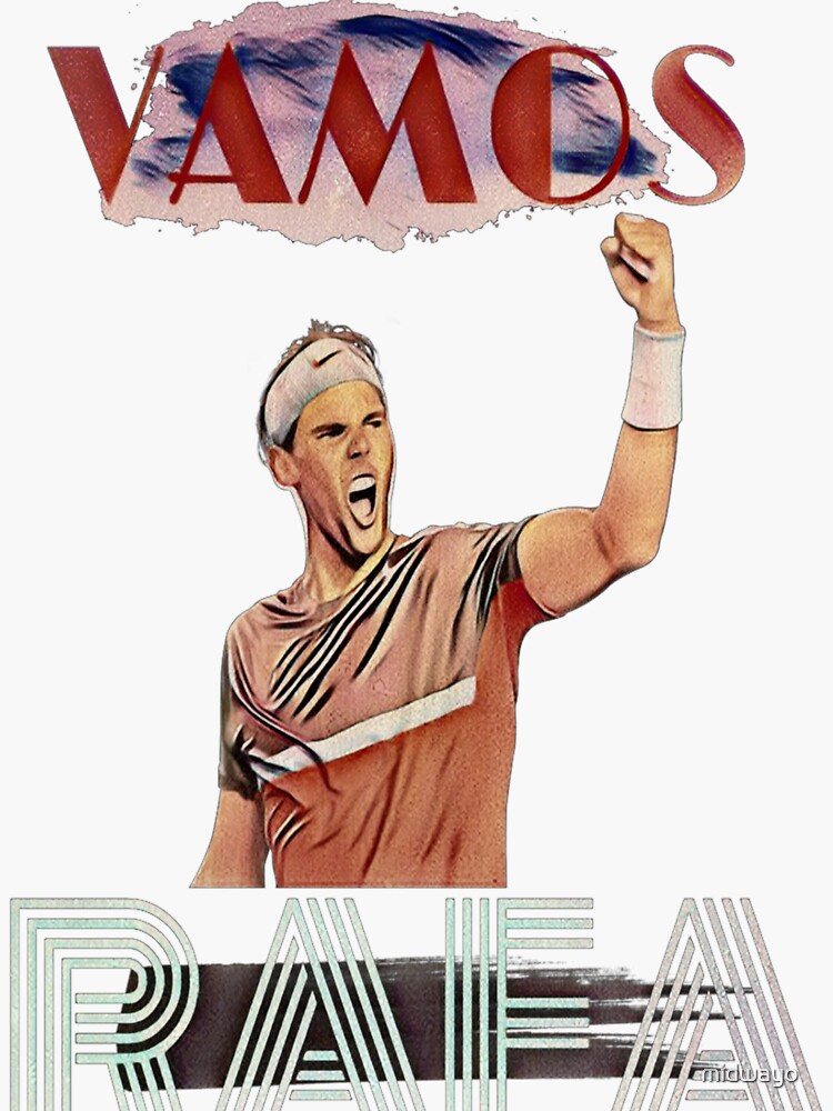 "VAMOS RAFA" Sticker for Sale by midwayo | Redbubble