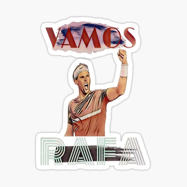 "VAMOS RAFA" Sticker for Sale by midwayo | Redbubble