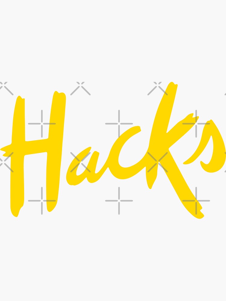"Yellow Hacks" Sticker for Sale by khurst | Redbubble
