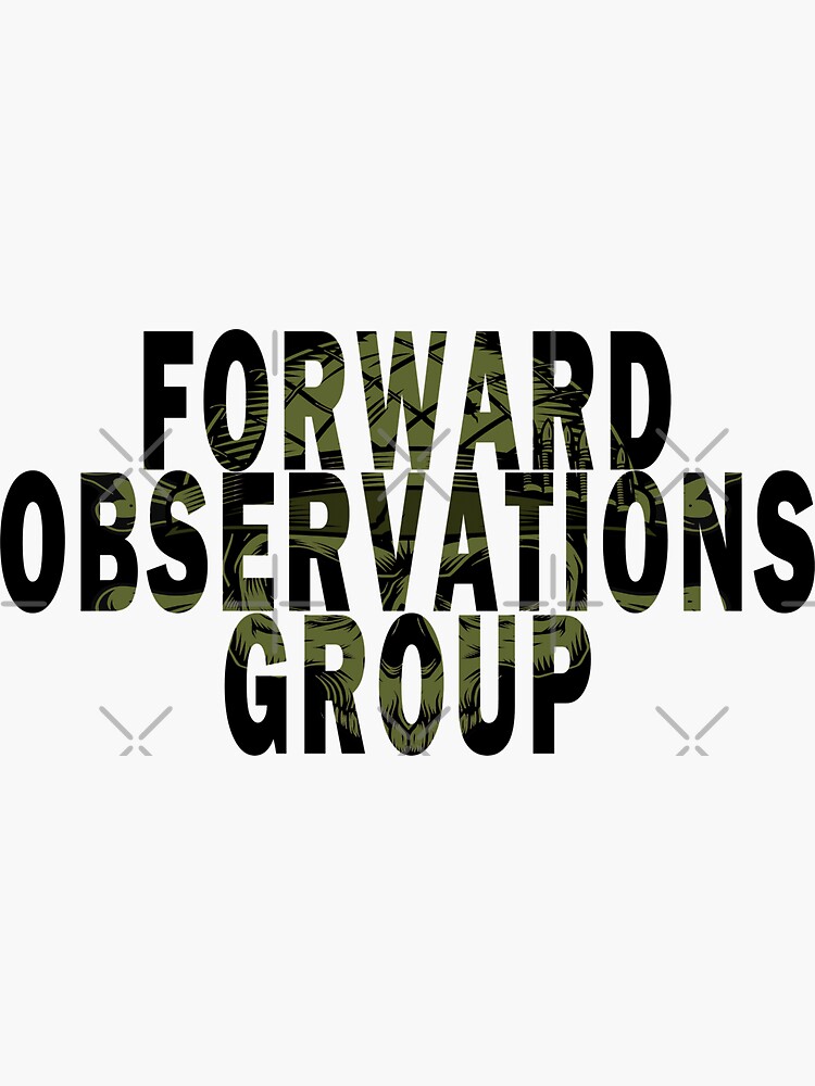 "Forward Observations Group" Sticker for Sale by W-Fashion | Redbubble