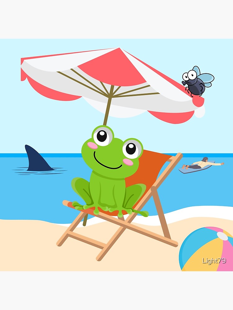 "Frog at the Beach" Poster for Sale by Light79 | Redbubble