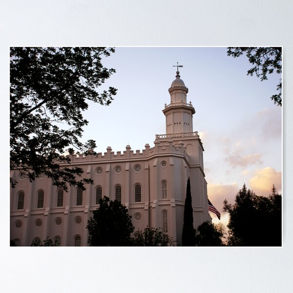 "St.George LDS Temple" Poster for Sale by Ryan Houston | Redbubble