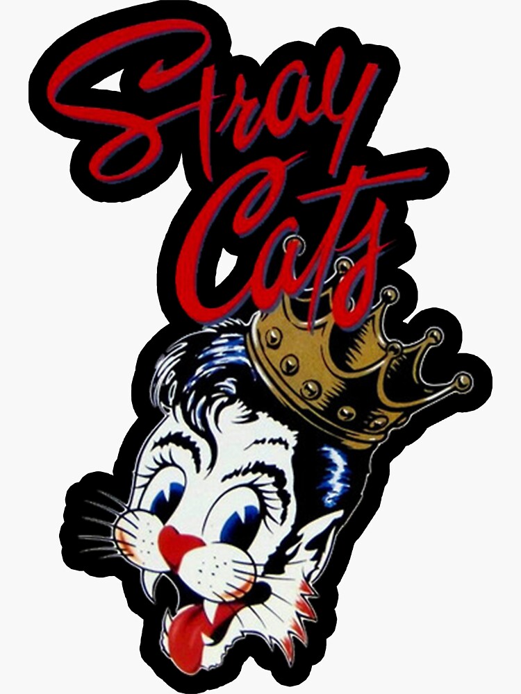 "STRAY CATS BAND ARTWORK" Sticker for Sale by marbell66 | Redbubble