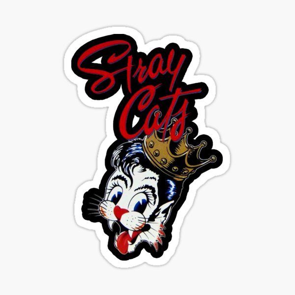 "STRAY CATS BAND ARTWORK" Sticker for Sale by marbell66 | Redbubble