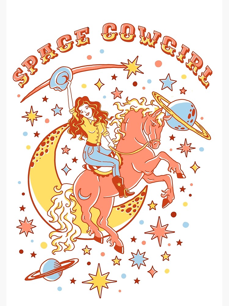 "Space Cowgirl" Poster for Sale by millartsy | Redbubble