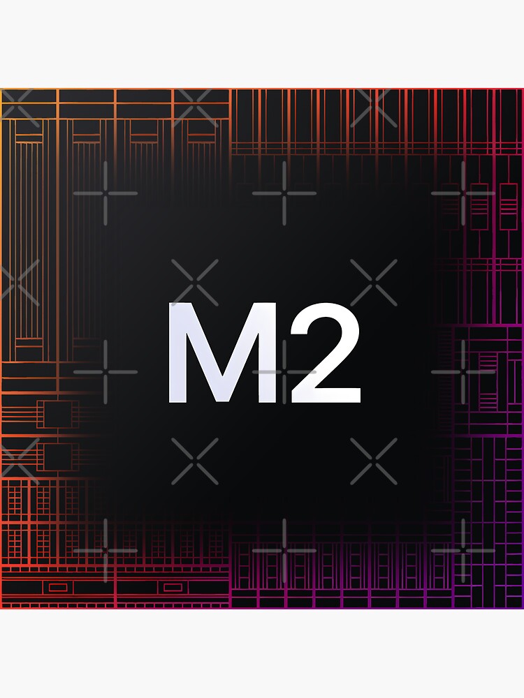 "Apple M2 Die Laptop Sticker" Sticker for Sale by ThunderRuler | Redbubble
