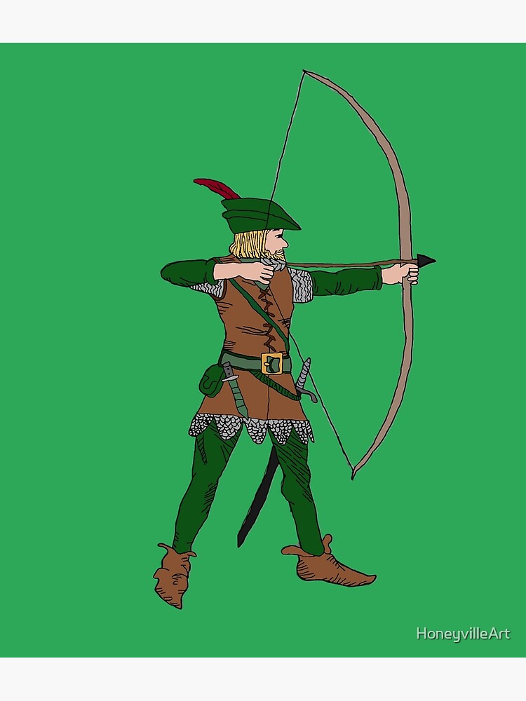 Robin Hood Poster For Sale By Honeyvilleart Redbubble