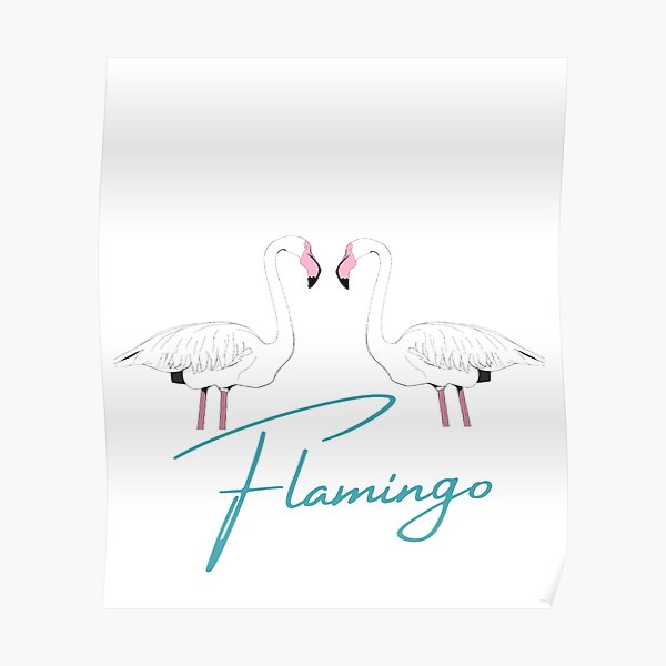 "Flamingo Lady, Flamingo Girl" Poster for Sale by FARES6 | Redbubble