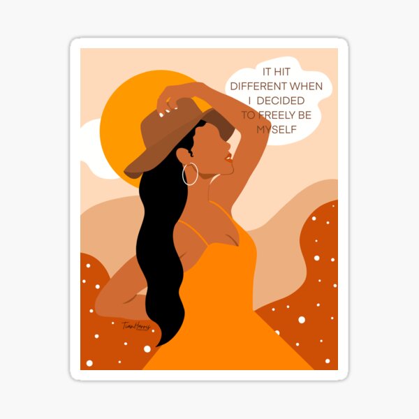 "FREE TO BE ME" Sticker for Sale by TianHarris | Redbubble