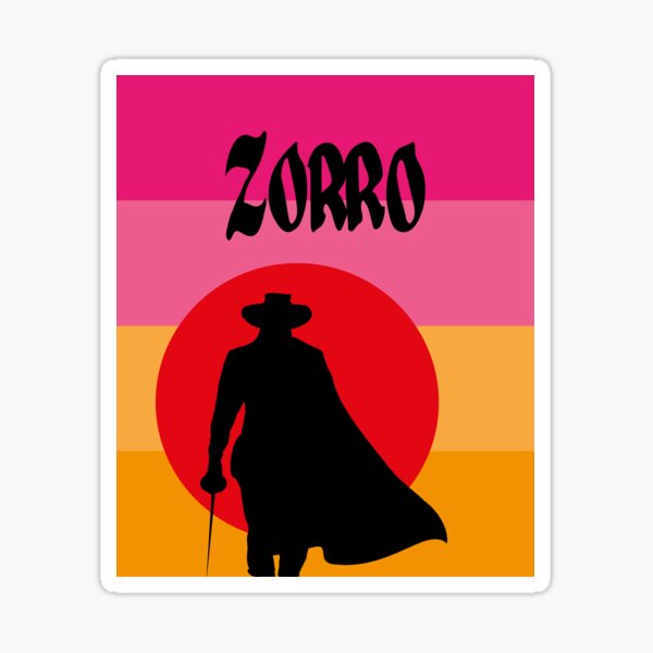 "ZORRO THE LEGEND" Sticker for Sale by caligrapho | Redbubble