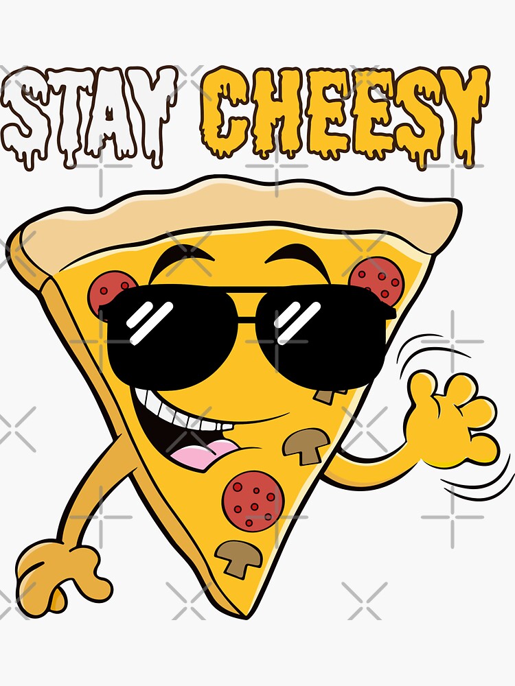 "Stay cheesy" Sticker for Sale by pnkpopcorn | Redbubble