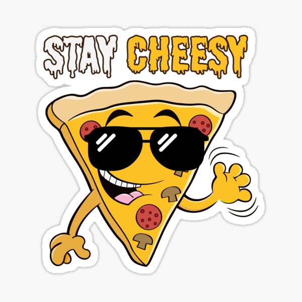 "Stay cheesy" Sticker for Sale by pnkpopcorn | Redbubble