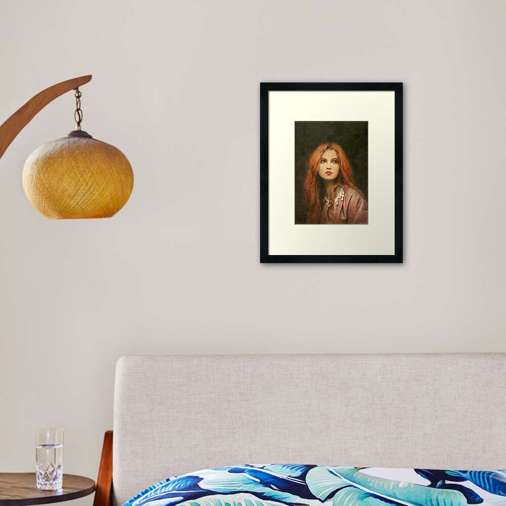 "Pre-Raphaelite Muse" Framed Art Print for Sale by mictomart | Redbubble