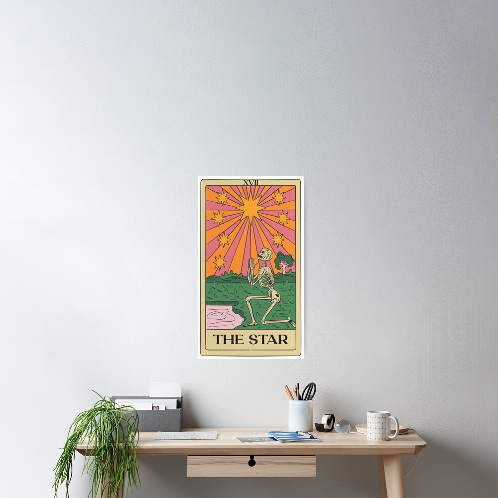 "The Star Vintage Tarot Card" Poster for Sale by mossandmoon | Redbubble