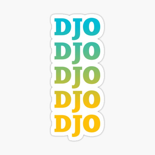 "Djo Djo Djo... Joe Keery Band, Roddy, Twenty twenty Djo" Sticker for ...