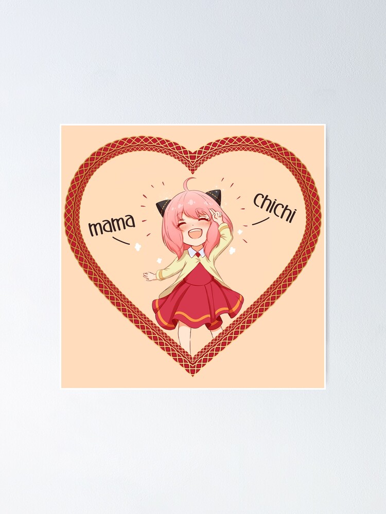 Póster «Corazón de Anya (en bronceado)» de epinkb | Redbubble