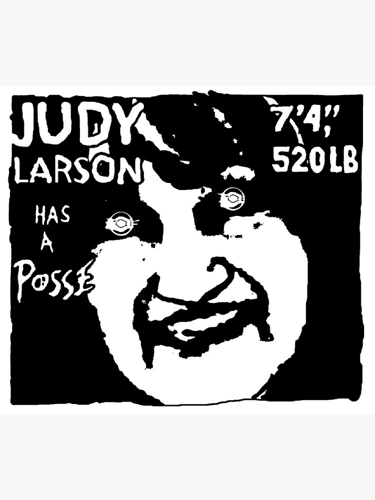"Judy Larson Has A Posse" Sticker for Sale by gospizzy | Redbubble
