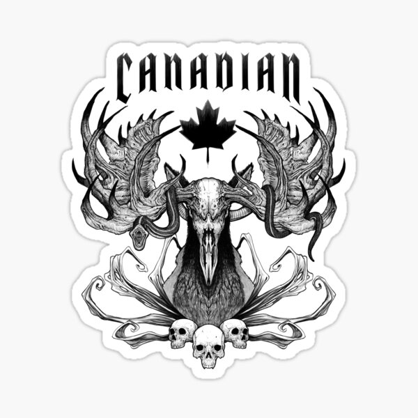 "Canadian Moose" Sticker for Sale by vancityprintees | Redbubble