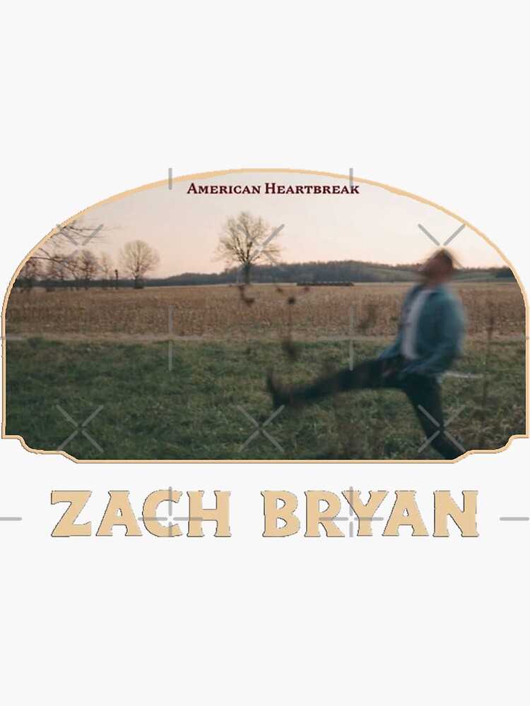 "Zach bryan " Sticker for Sale by SCARLUX | Redbubble