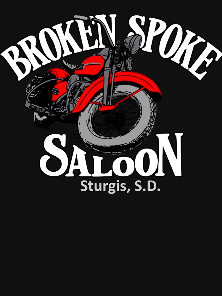 "80s Broken Spoke Saloon Motorcycle" T-shirt for Sale by aryannaholliek | Redbubble | broken t ...