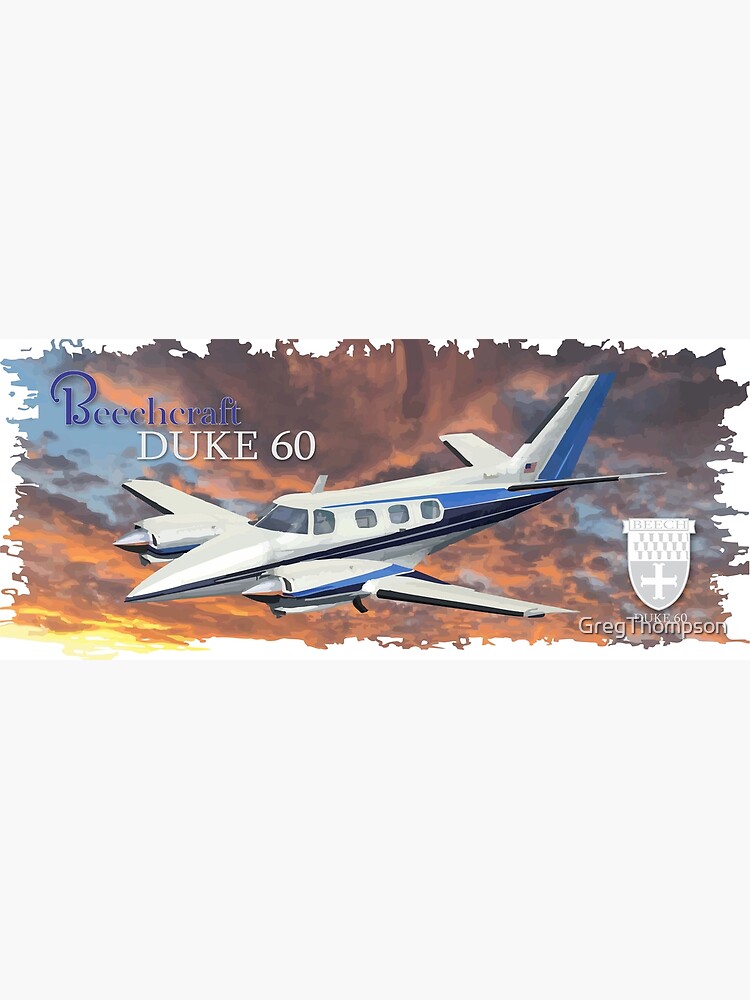 "Beech BE60 Duke" Poster for Sale by GregThompson | Redbubble
