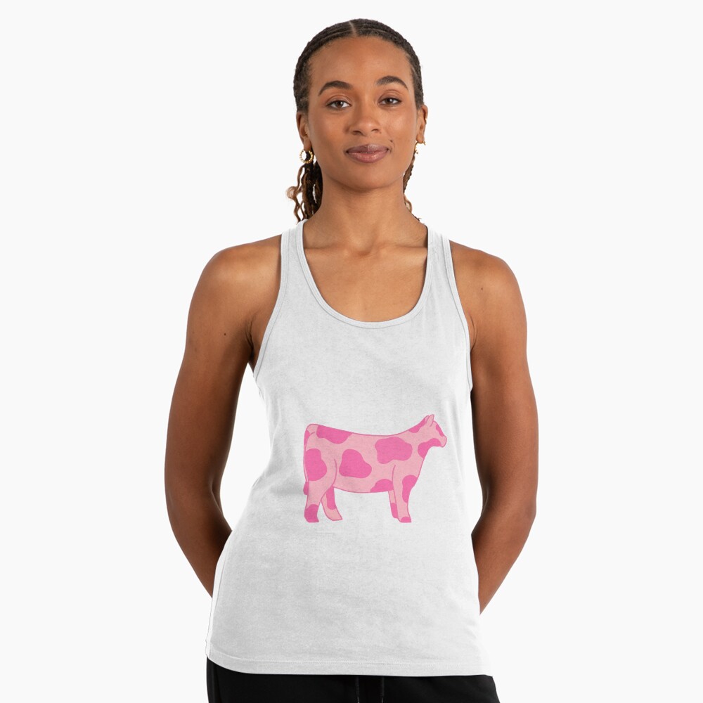 "Pink Cow Print Cow" Sticker for Sale by taylorj1215 | Redbubble